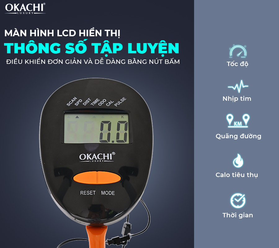 Xe đạp tập thể dục OKACHI SPORT JP-K9 (cao cấp)