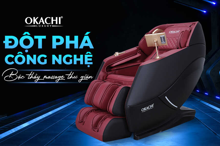 Ghế massage OKACHI JP-5000 (Đen Đỏ)